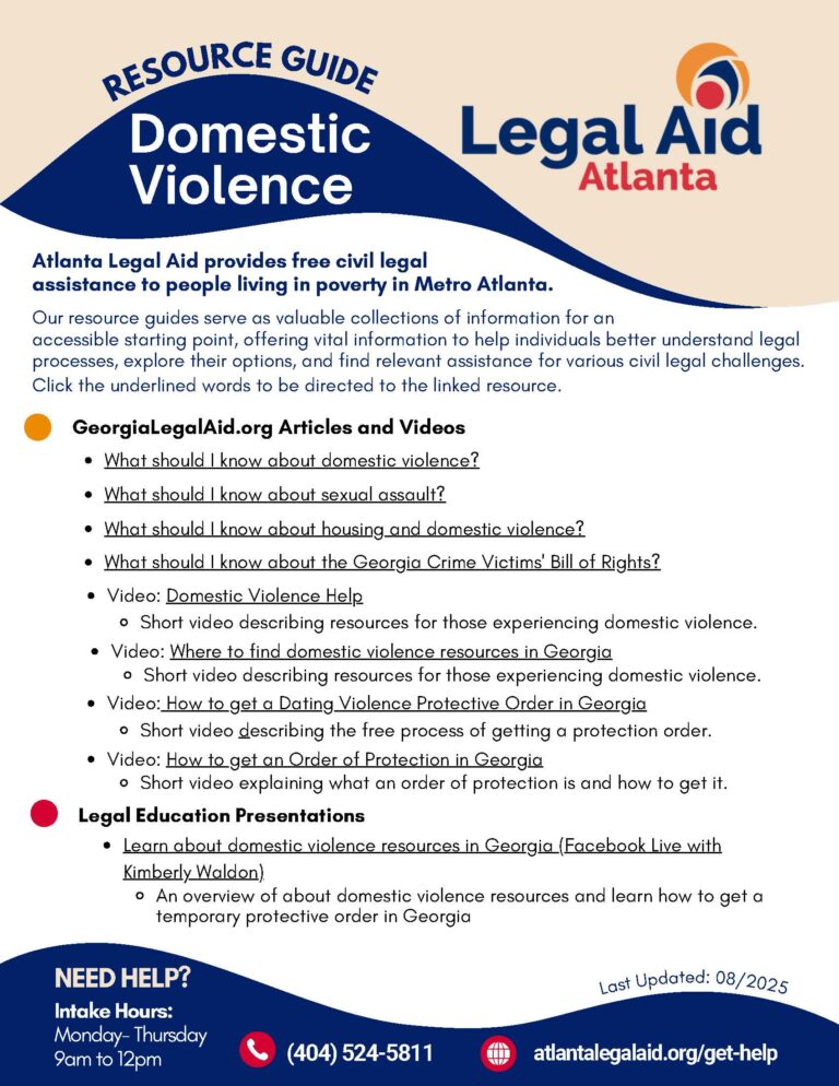 COMMUNITY PARTNER - Atlanta Legal Aid